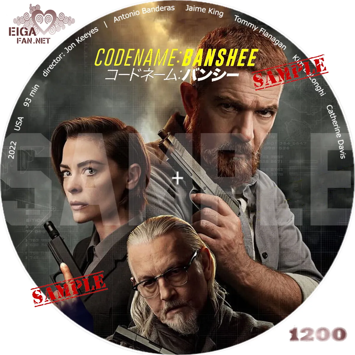 【DVDラベル】コードネーム：バンシー／CODE NAME BANSHEE (2022)